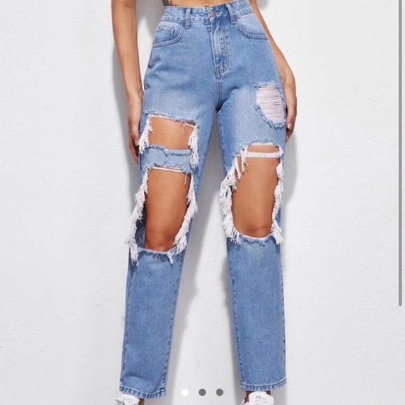 SHEIN | Jeans | Shein Ripped Jeans | Poshmark